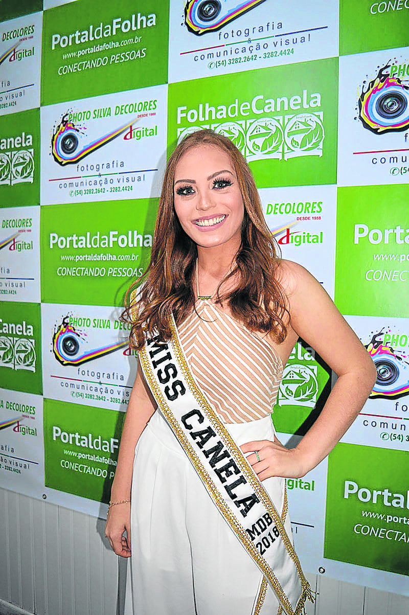 Canela representada no Miss RS MBD | Portal da Folha