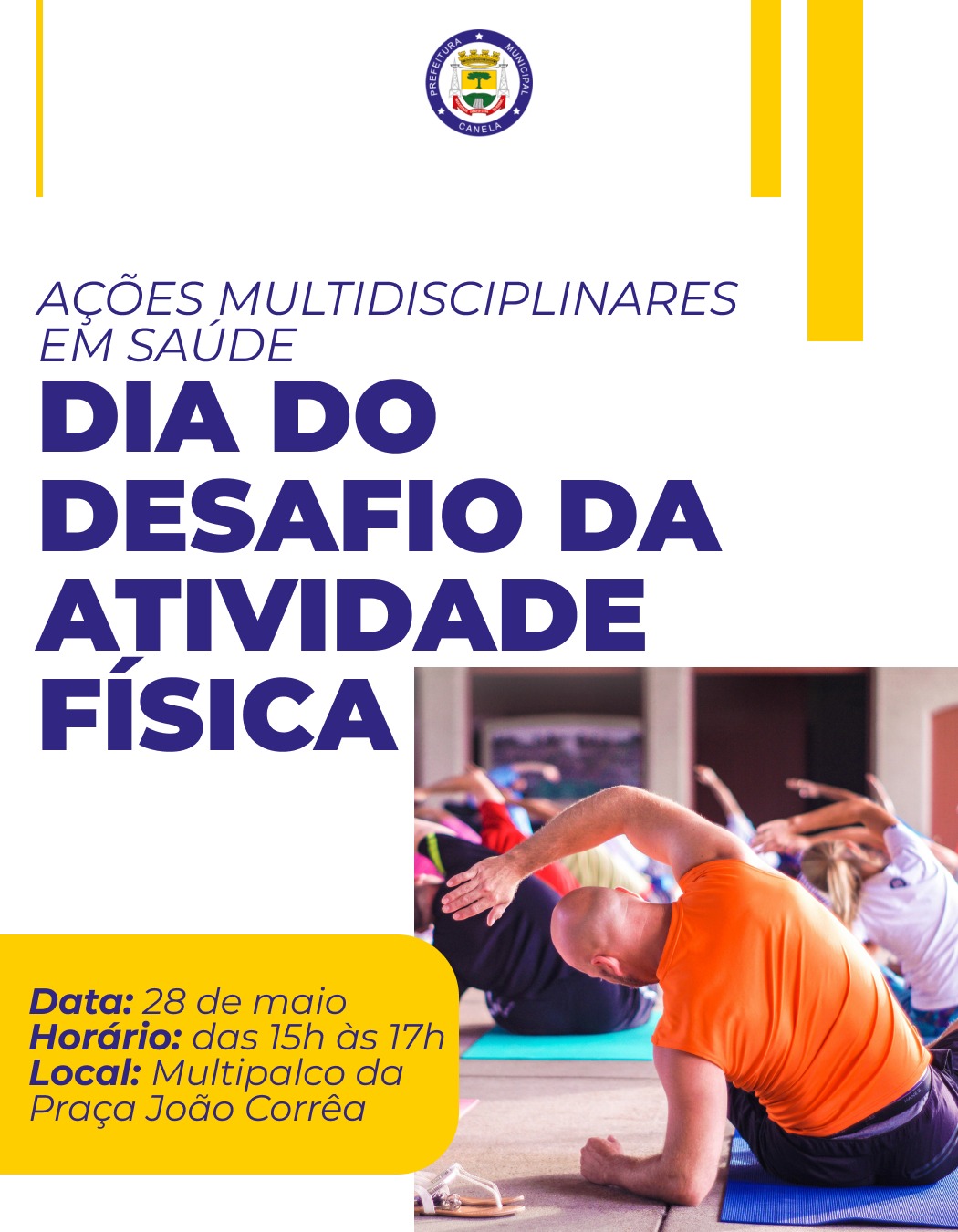 Canela terá mobilização para o Dia do Desafio no Multipalco da Praça ...