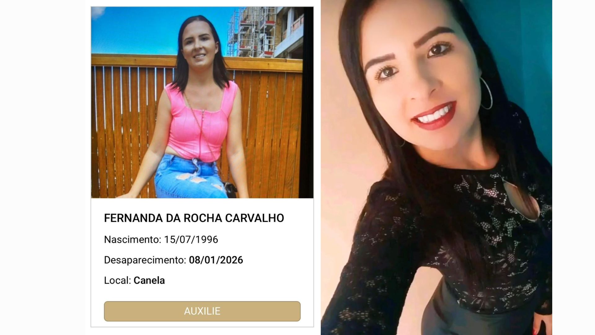Família procura por mulher desaparecida em Canela | Portal da Folha